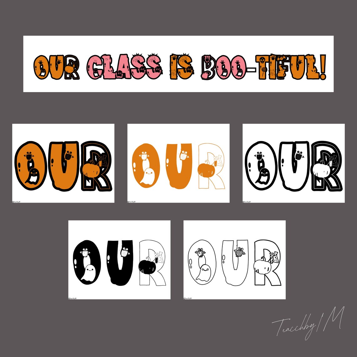 Halloween Bulletin Board Kit: Classroom Decor (PDF & PPT Files) - Etsy