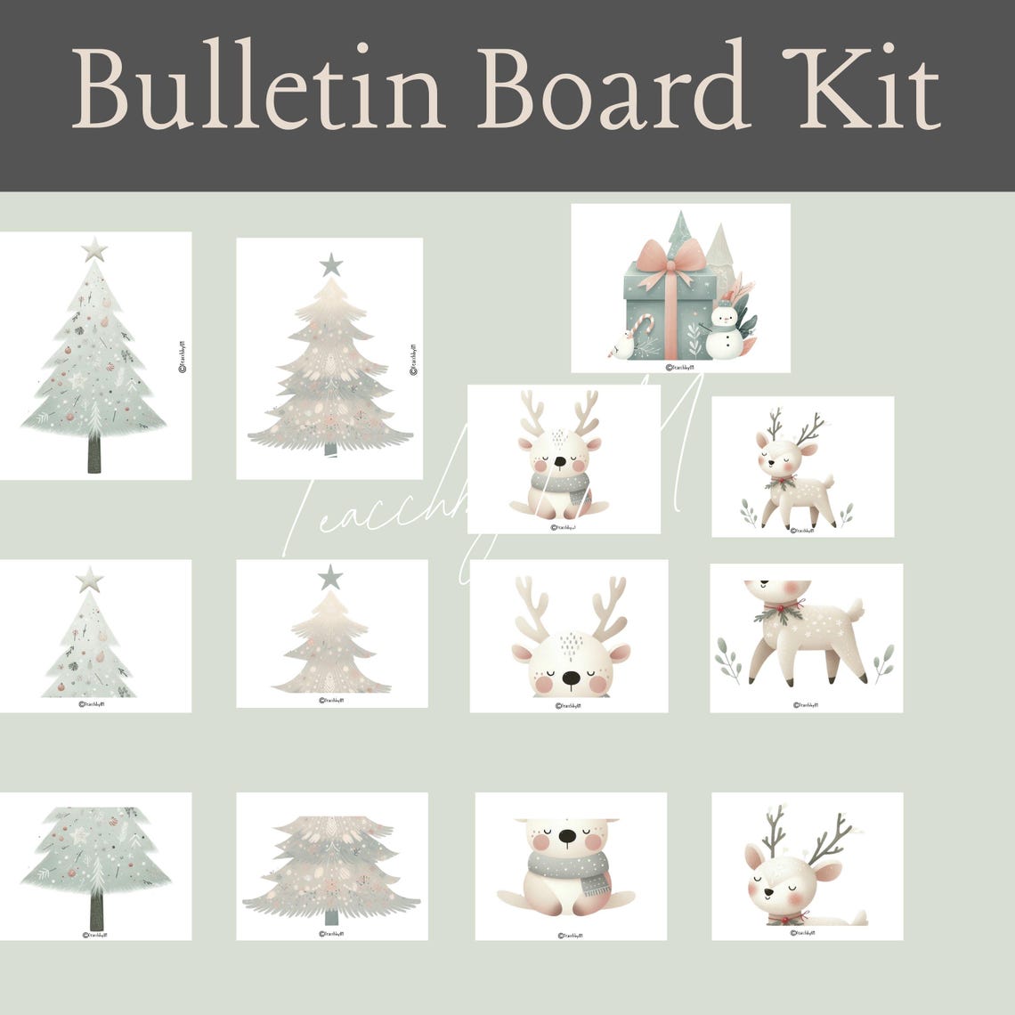 Christmas Bulletin Board Kit Winter Classroom Decor ,cool Friends Warm ...