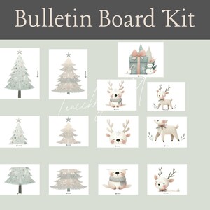 Christmas Bulletin Board Kit: Winter Classroom Decor (printable PDF) - Etsy