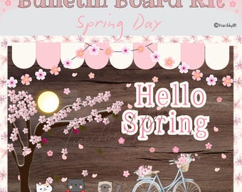 Hoppy Easter Bulletin Board Kit: Classroom Spring Decor (PDF & PPT) - Etsy