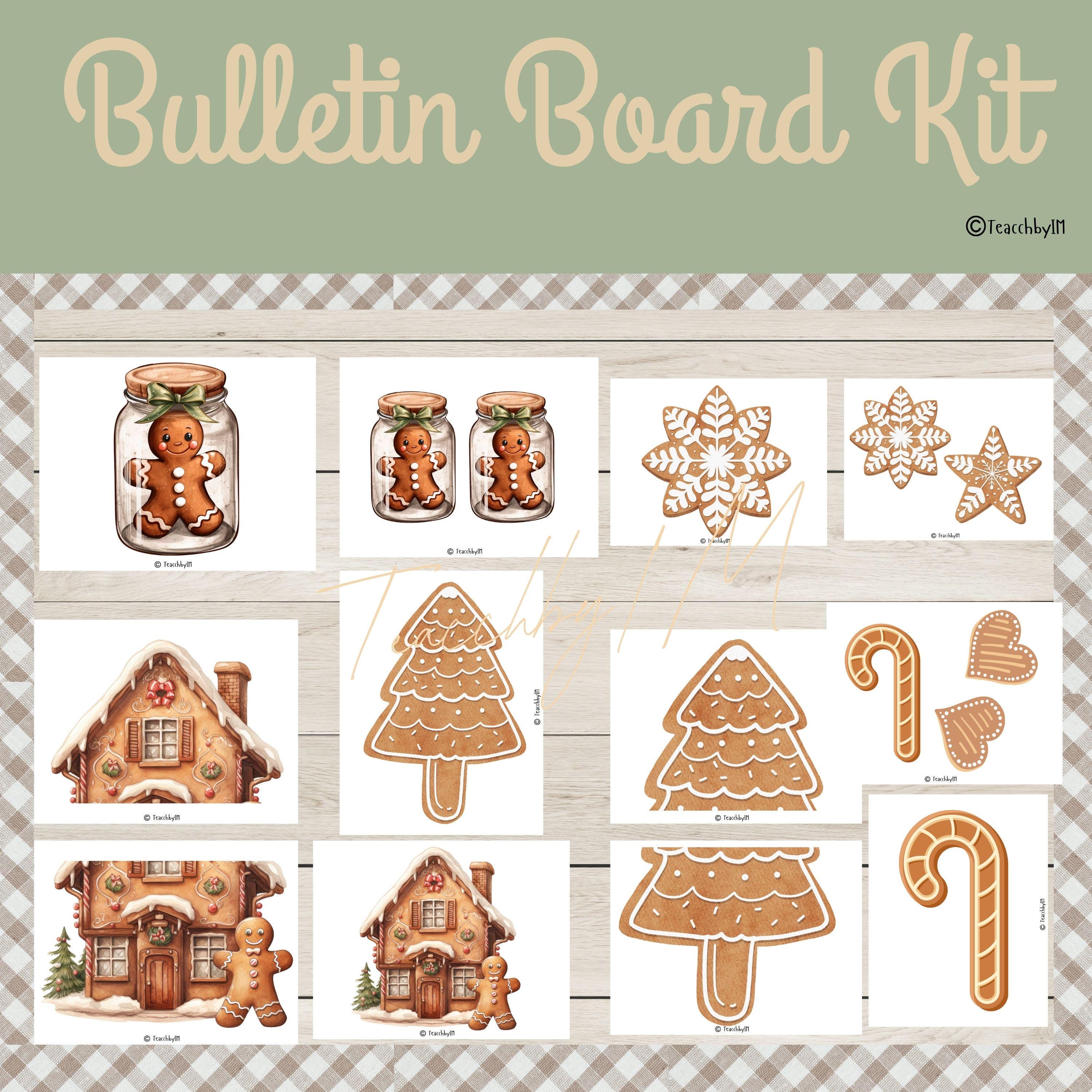 Cookies and Cheer Christmas Bulletin Board Kit, Classroom Decor - Etsy