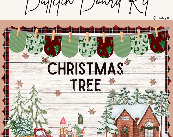 Christmas Bulletin Board Kit | Classroom Decor | Retro - Etsy Canada