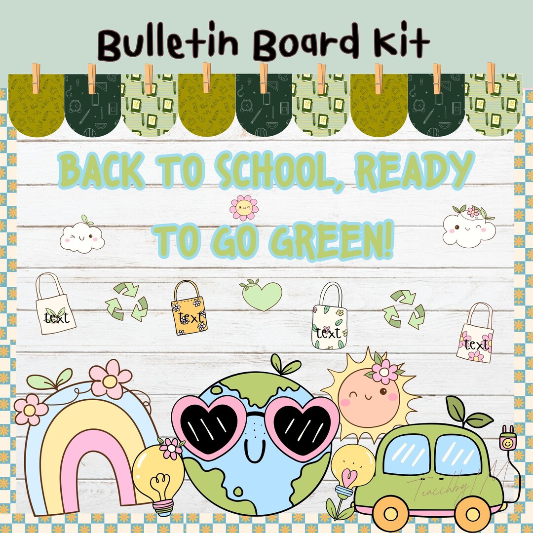 Back to School Bulletin Board Kit: Classroom Decor (PDF & PPT Files - Etsy