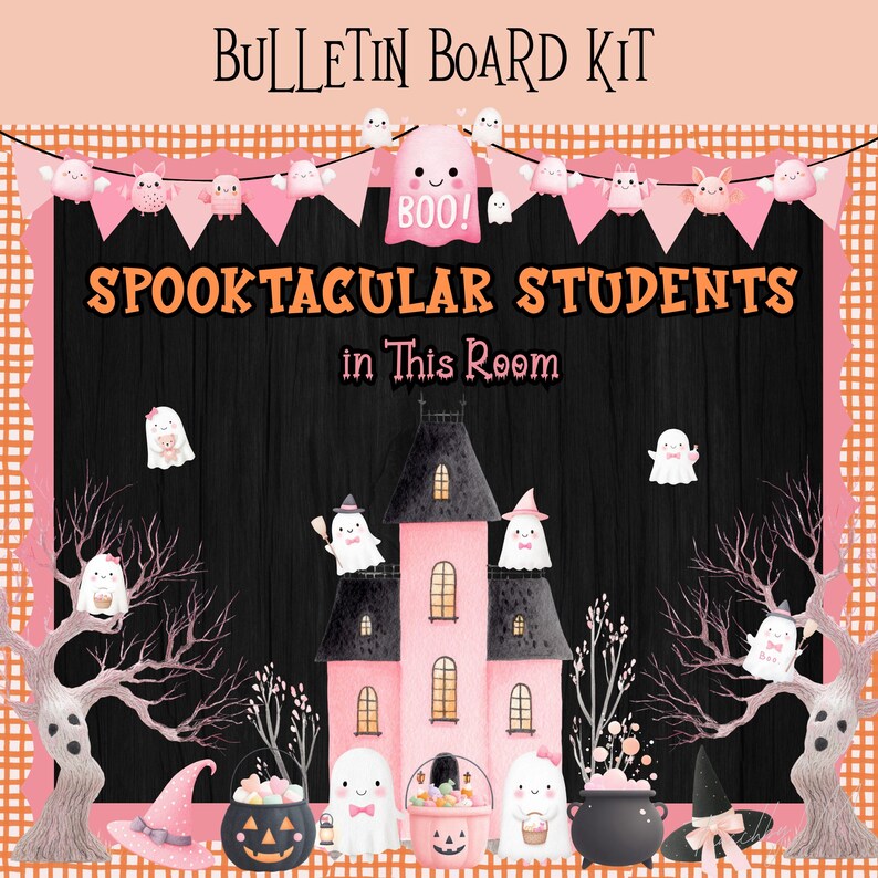 Halloween Bulletin Board Kit: Classroom Decor (PDF & PPT Files) - Etsy