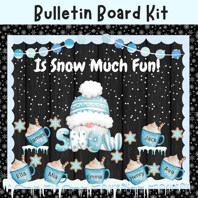 Snow Bulletin Board - Etsy