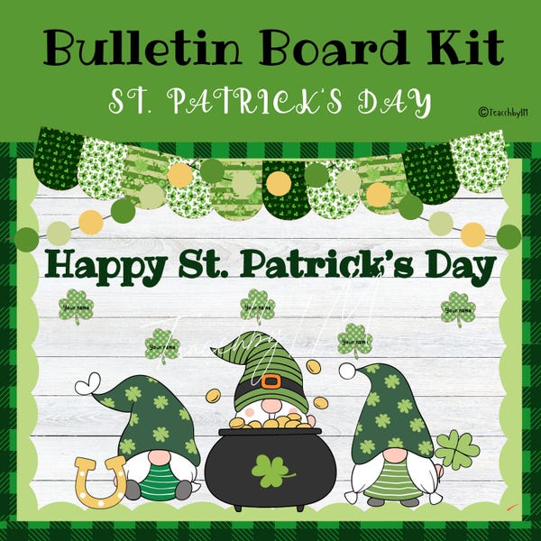 St Patricks Bulletin - Etsy