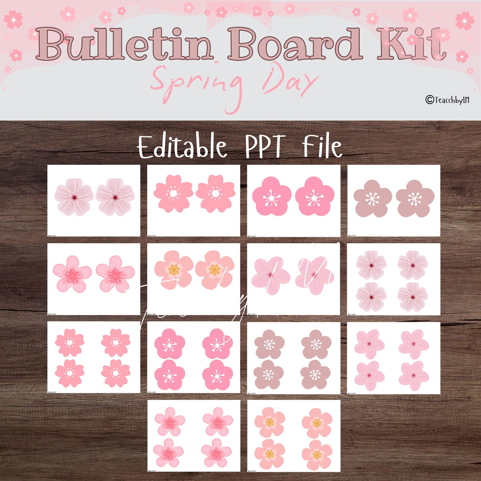 Hello Spring Bulletin Board Kit: Classroom Decor (PDF & PNG) - Etsy