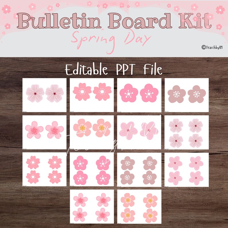 Hello Spring Bulletin Board Kit: Classroom Decor (PDF & PNG) - Etsy