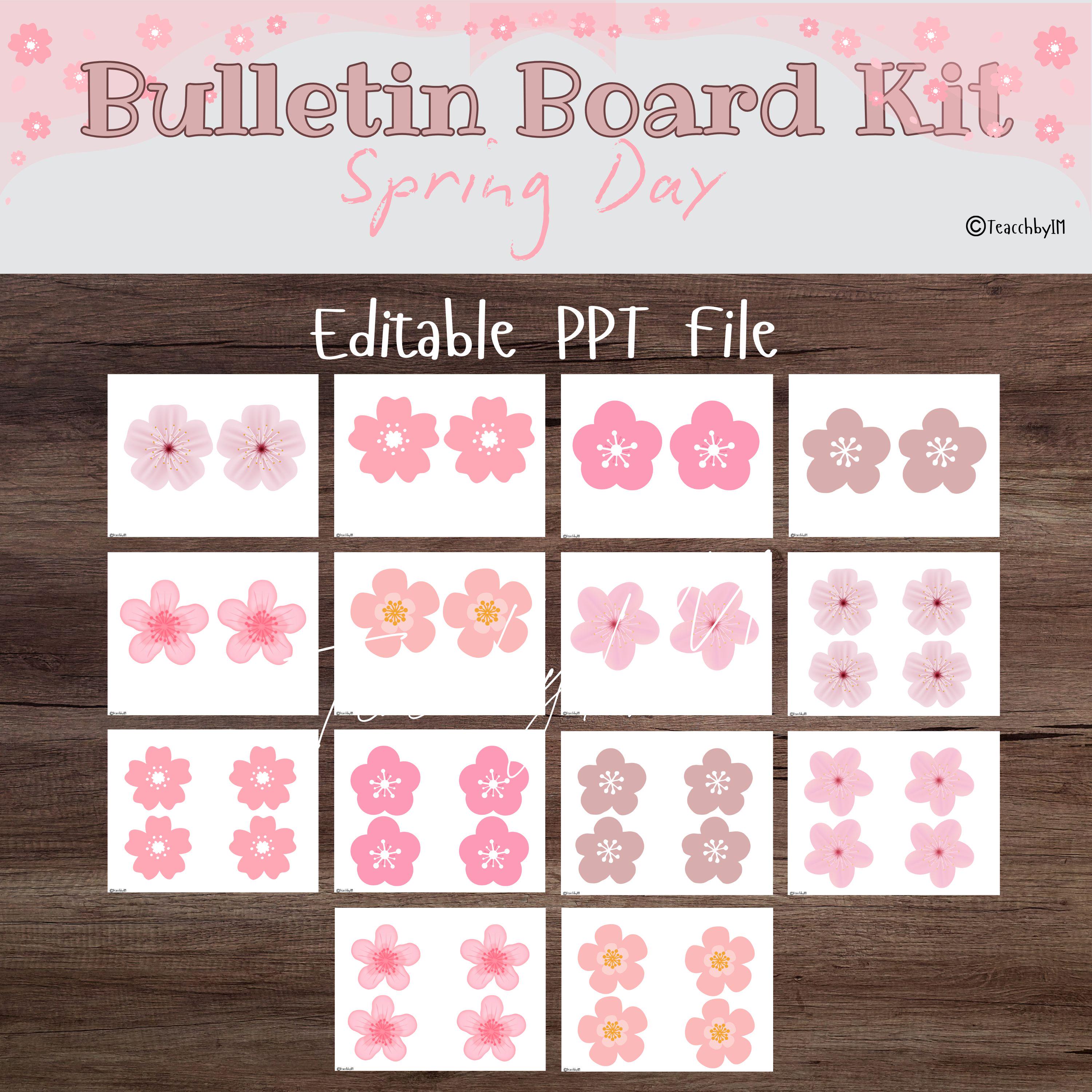 Hello Spring Bulletin Board Kit: Classroom Decor (PDF & PNG) - Etsy