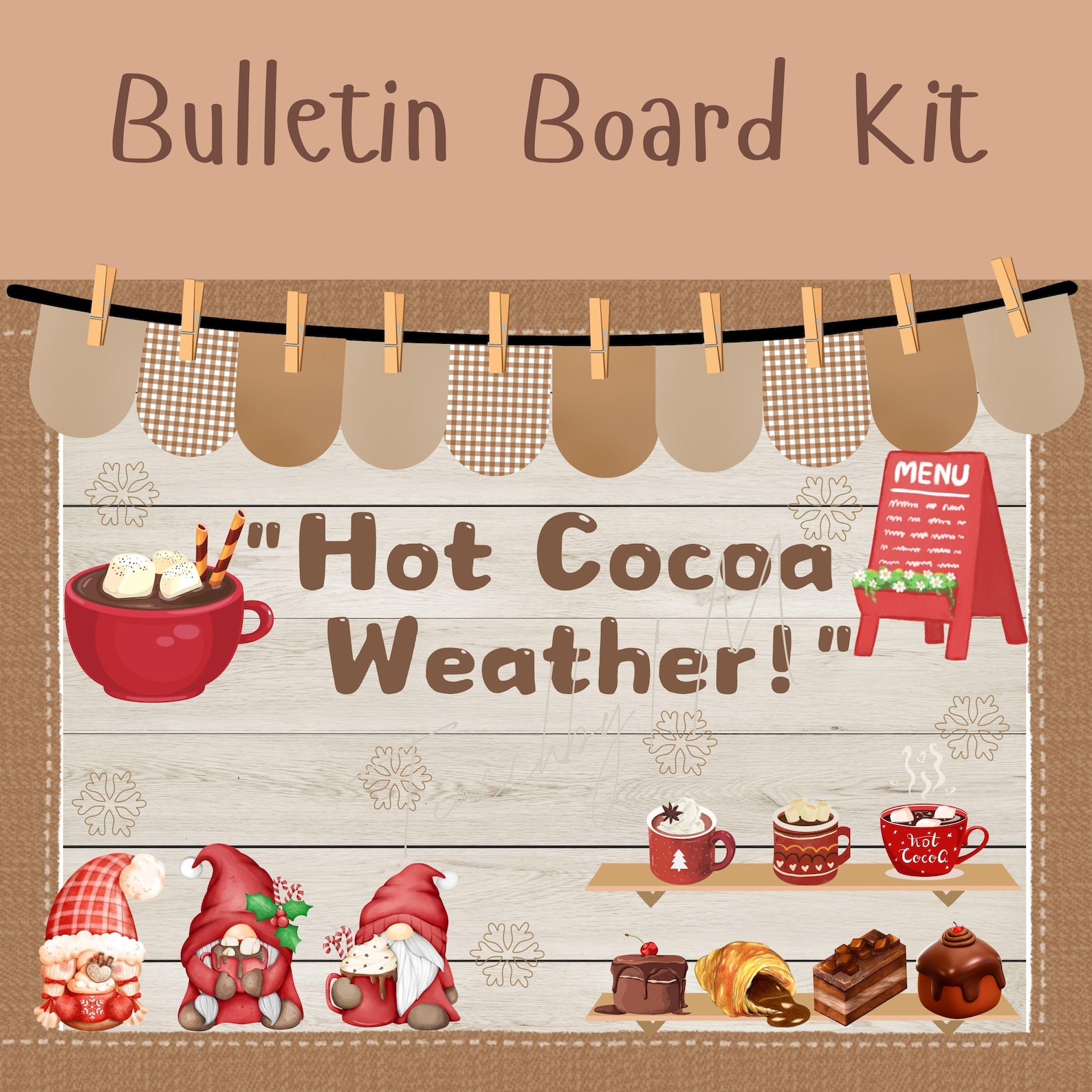 Hot Chocolate Bulletin Board Kit: Classroom Decor (printable PDF) - Etsy