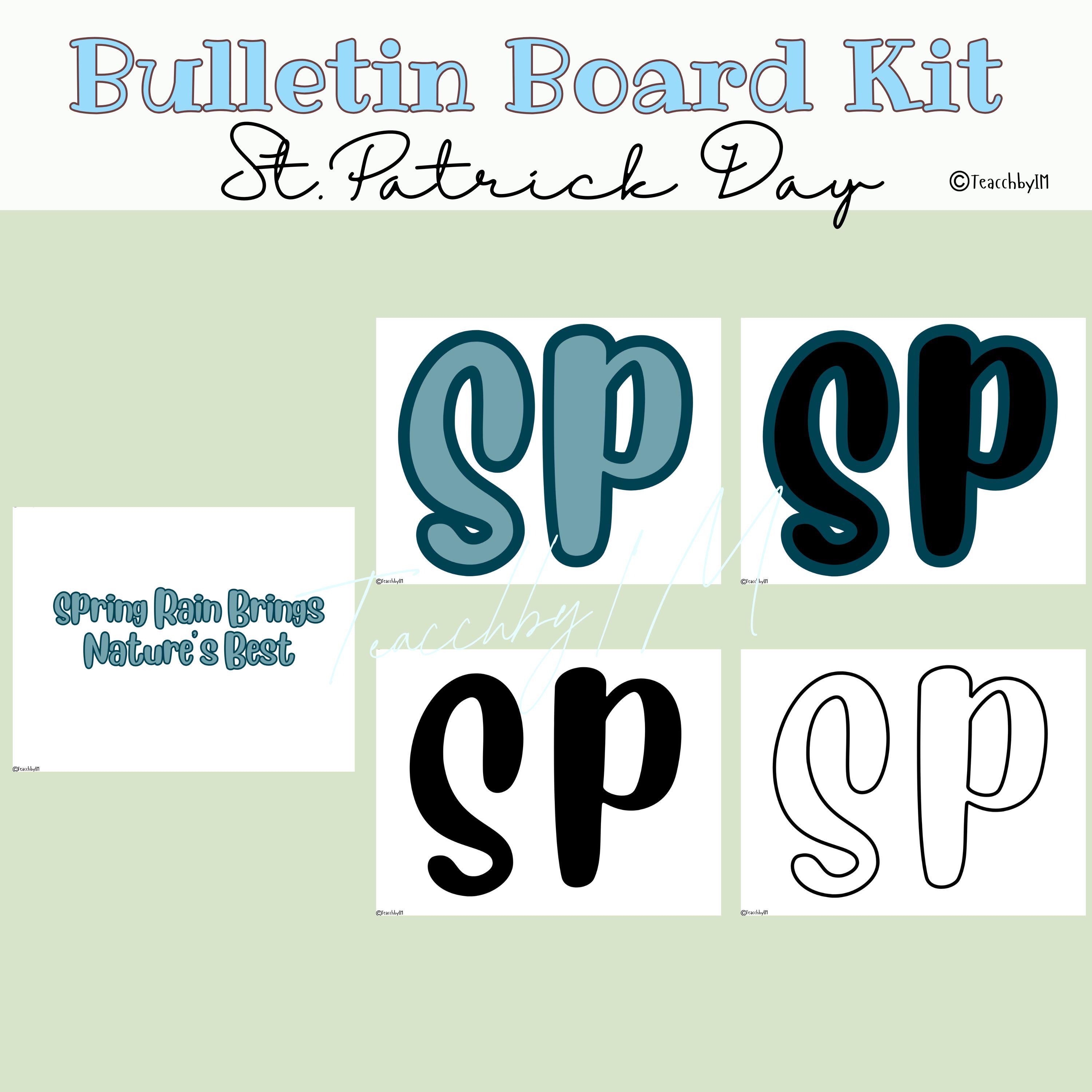 April Showers Bring May Birds & Blossoms Bulletin Board Kit L Let’s ...