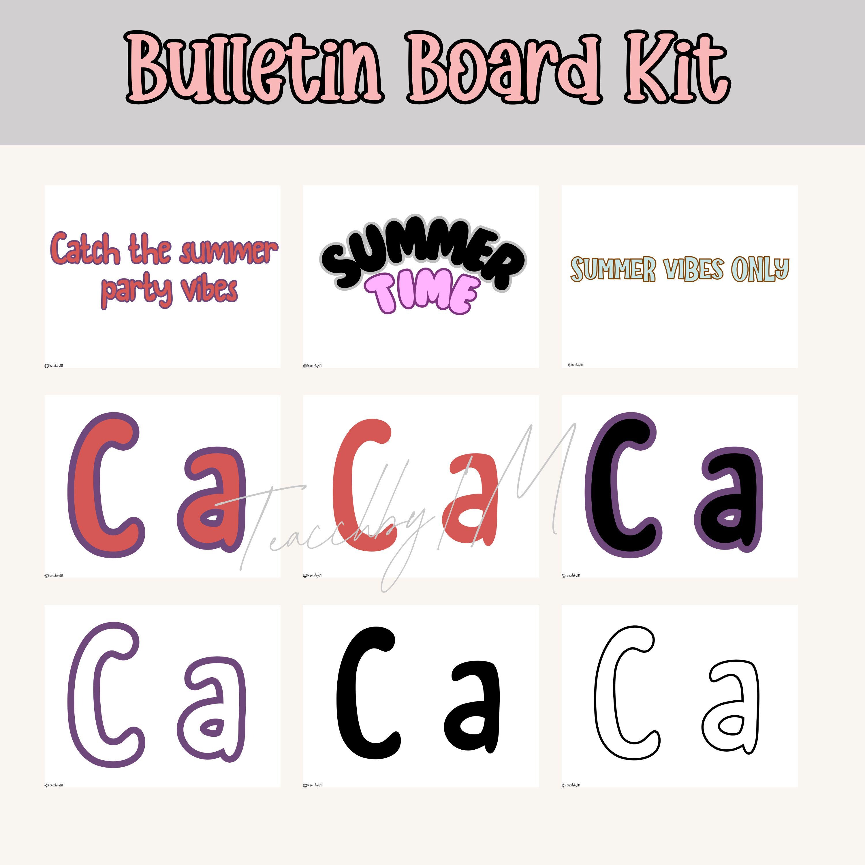 Summer Party Vibes Bulletin Board Kit: Classroom Door Decor (PDF & PPT ...