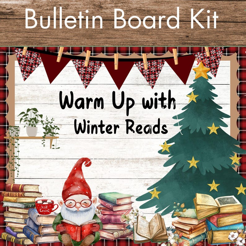 Cozy Christmas Classroom Decor Printable | Cozy up With a Good Book ...