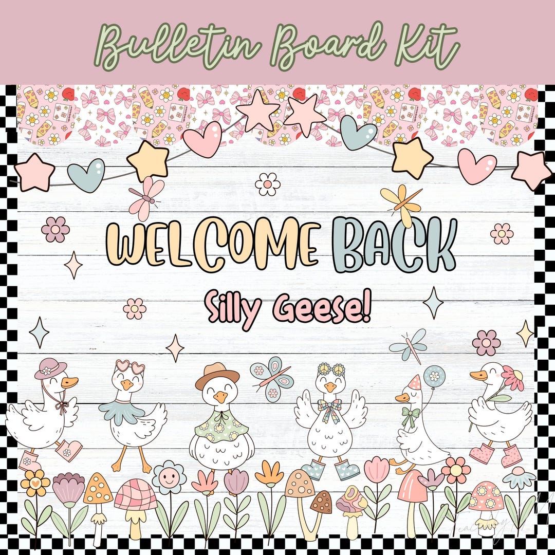Silly Geese Bulletin Board Kit: Back to School Classroom Decor (PDF ...