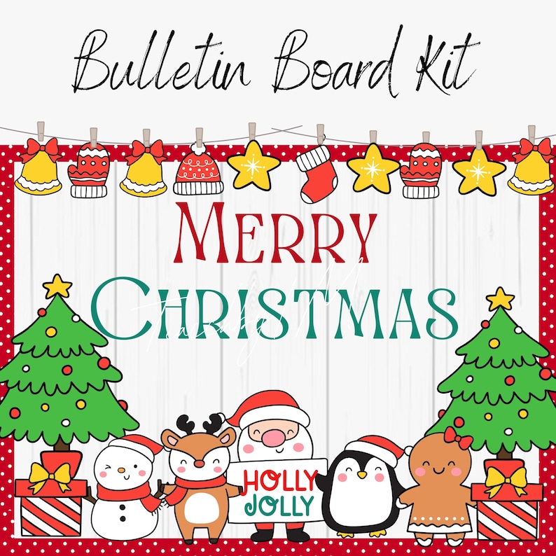 Merry Christmas Classroom Decor Printable | Holly Jolly Vibes Christmas ...