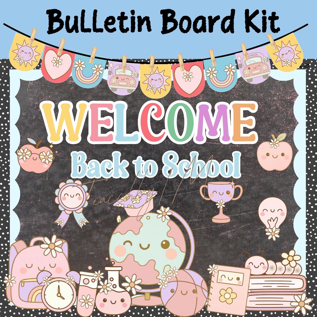 Back to School Bulletin Board Kit: Classroom Decor (PDF & PPT Files - Etsy