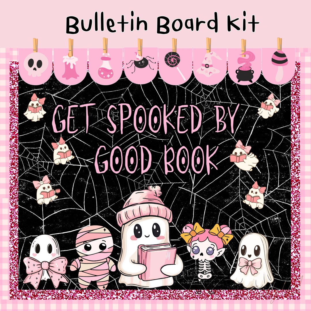 Halloween Bulletin Board Kit: Spooky Reading Zone Decor (PDF/PPT) - Etsy
