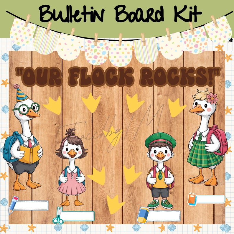 Goose Classroom Bulletin Board Kit: Back to School Decor (PDF & PPT ...