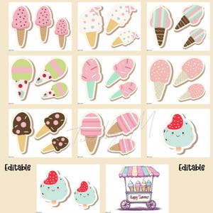 Scoop Into Summer Bulletin Board Kit L Full of Flavors and Fun Door ...