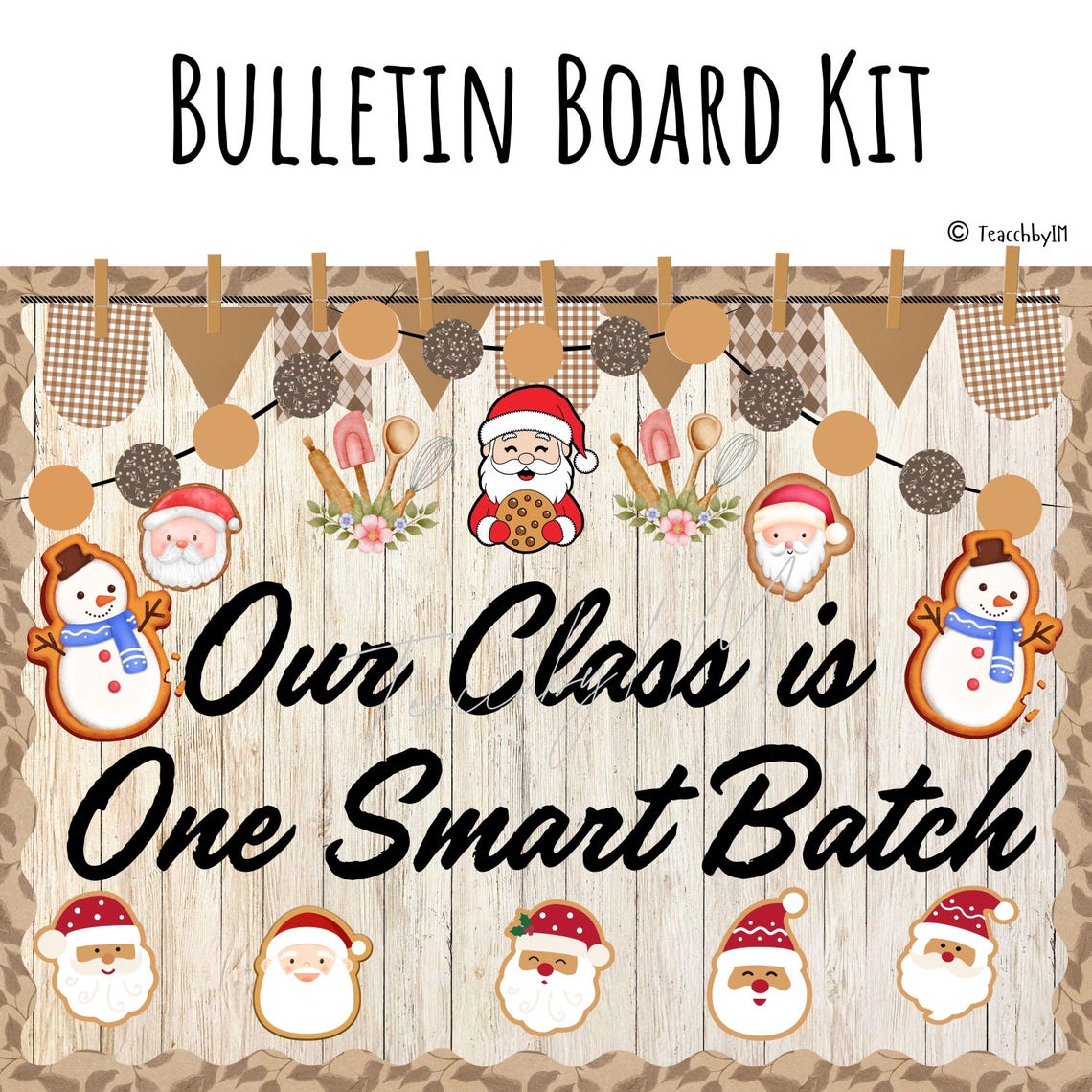We’re Smart Cookies Bulletin Board Kit | Merry Christmas Decor | Our ...
