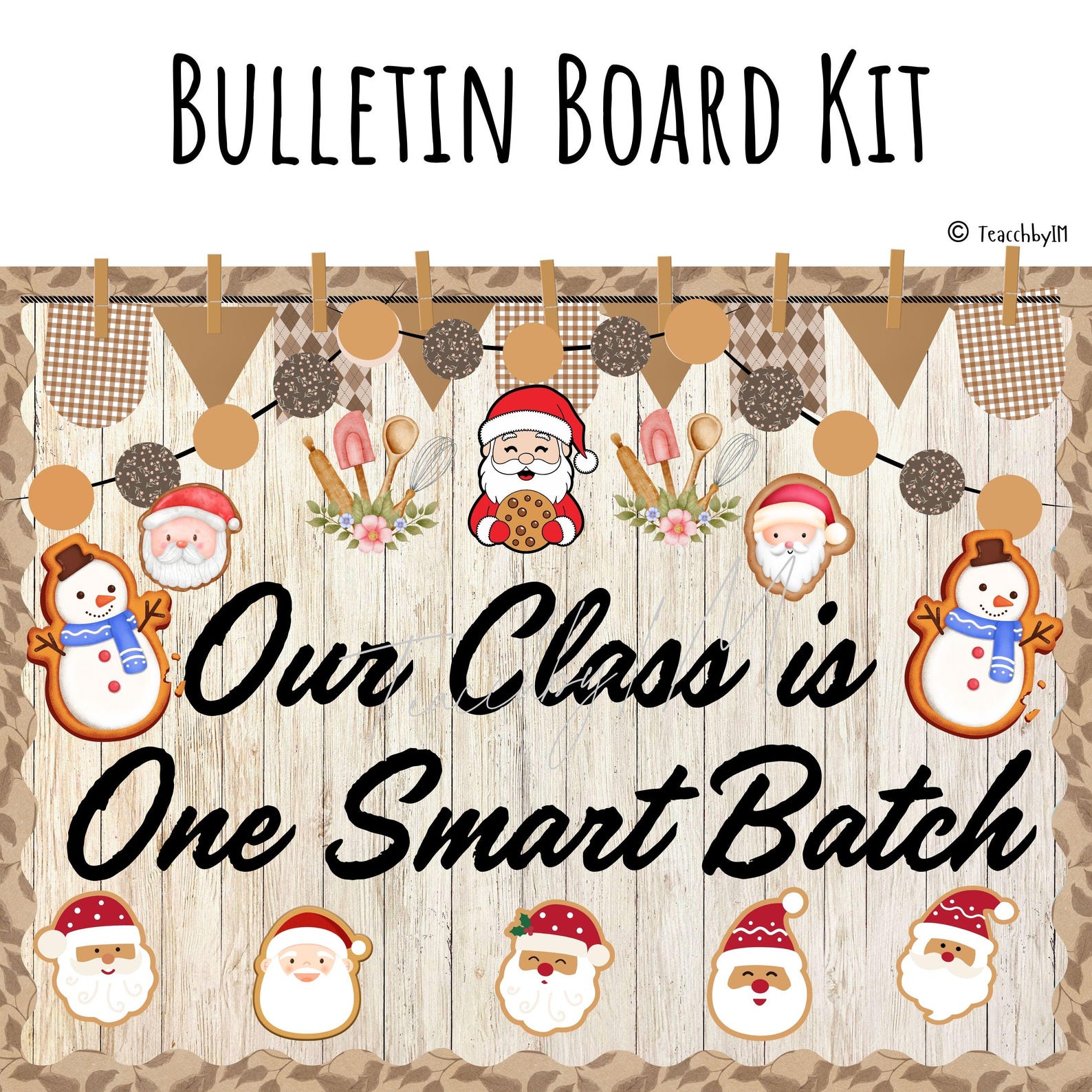 We’re Smart Cookies Bulletin Board Kit | Merry Christmas Decor | Our ...