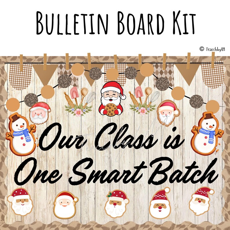 We’re Smart Cookies Bulletin Board Kit | Merry Christmas Decor | Our ...