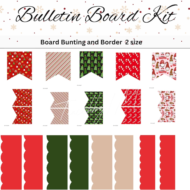 Letters to Santa Bulletin Board Kit L Merry Christmas Classroom Decor ...