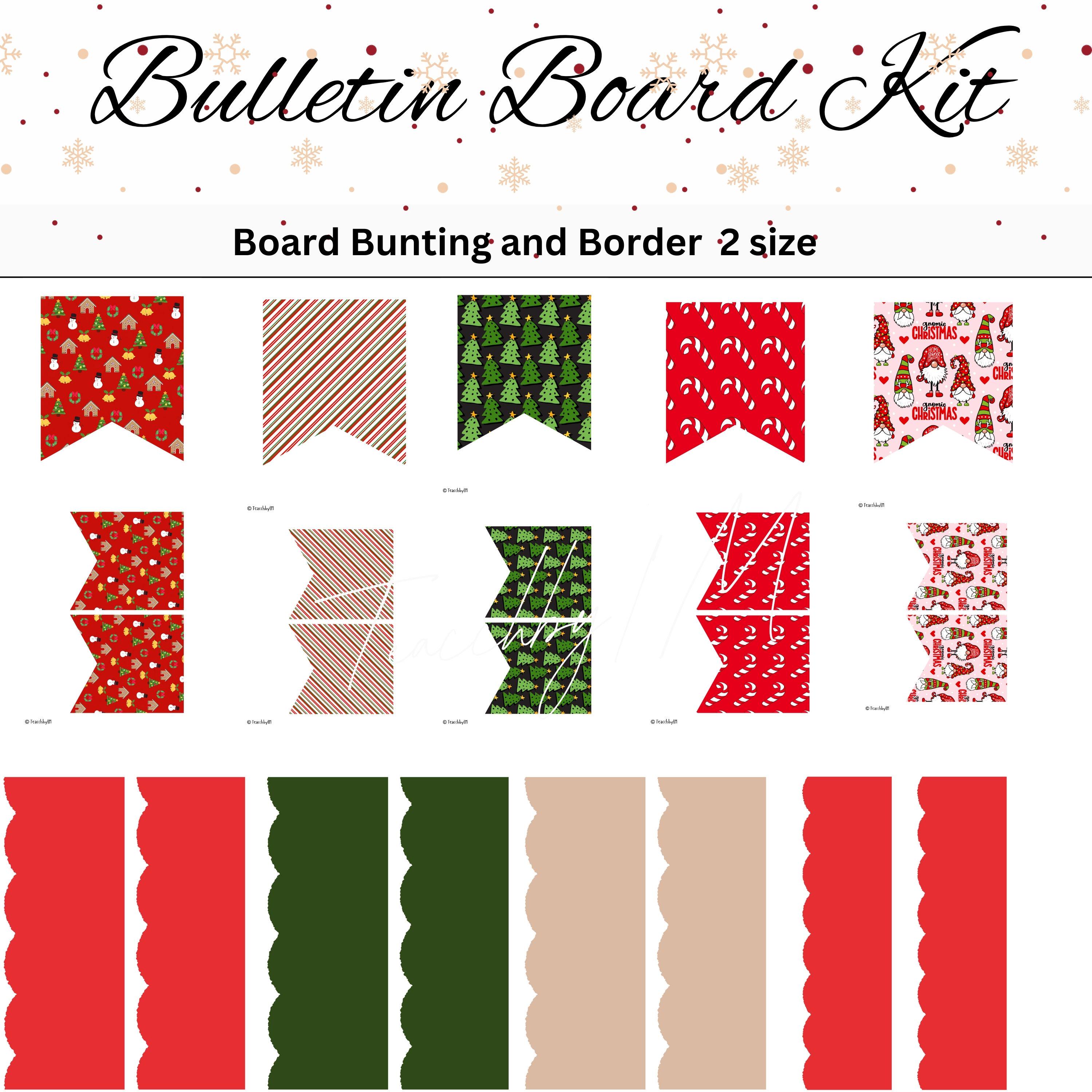 Letters to Santa Bulletin Board Kit L Merry Christmas Classroom Decor ...