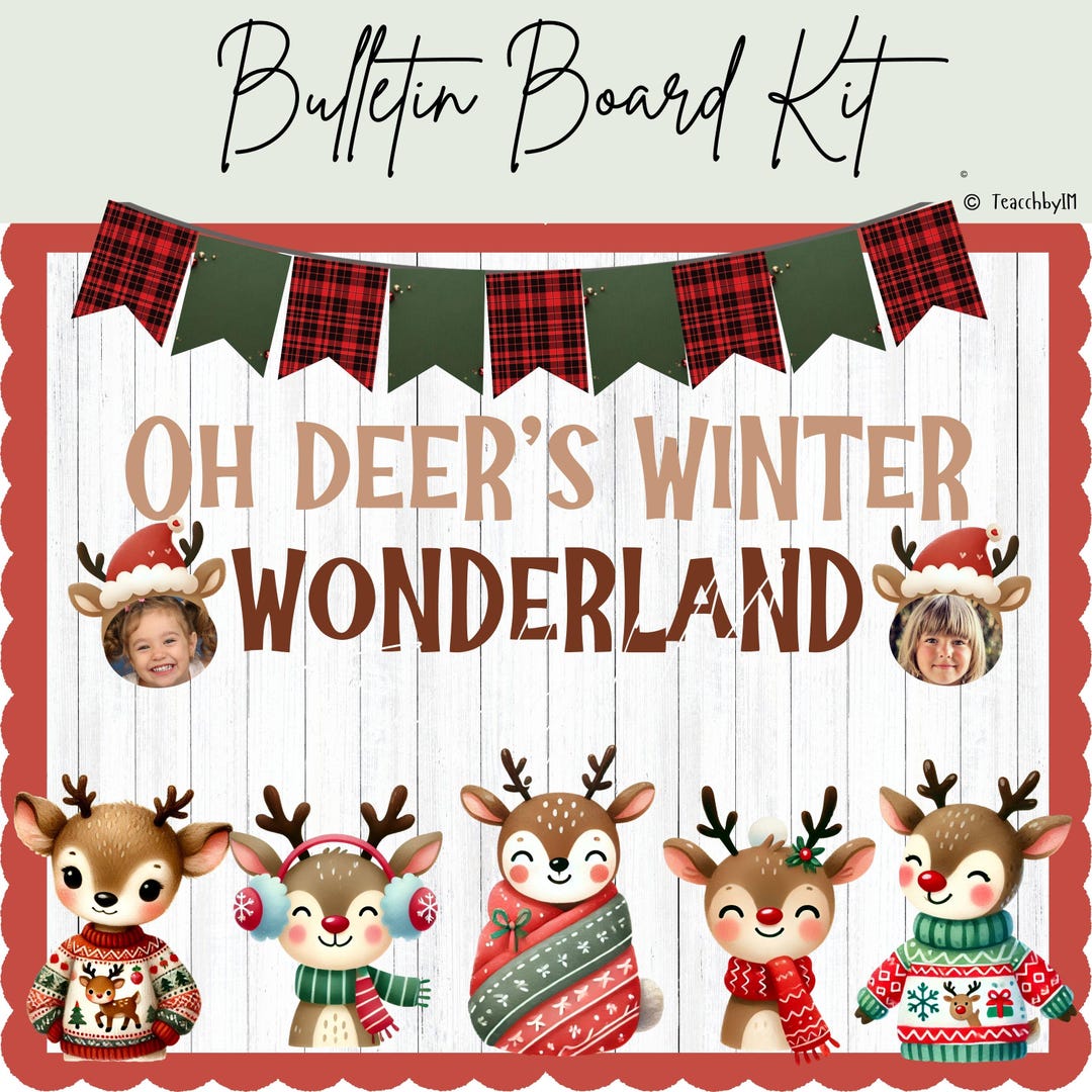 OH Deer is Winter Wonderland Classroom Decor Printable | Hello ...