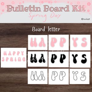 Hello Spring Bulletin Board Kit: Classroom Decor (PDF & PNG) - Etsy