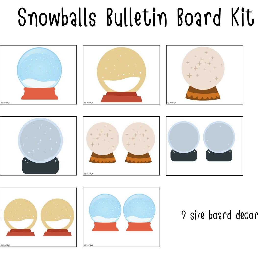 A Snow Globe Bulletin Board Kit L Learning is Snow Much Fun L Winter ...