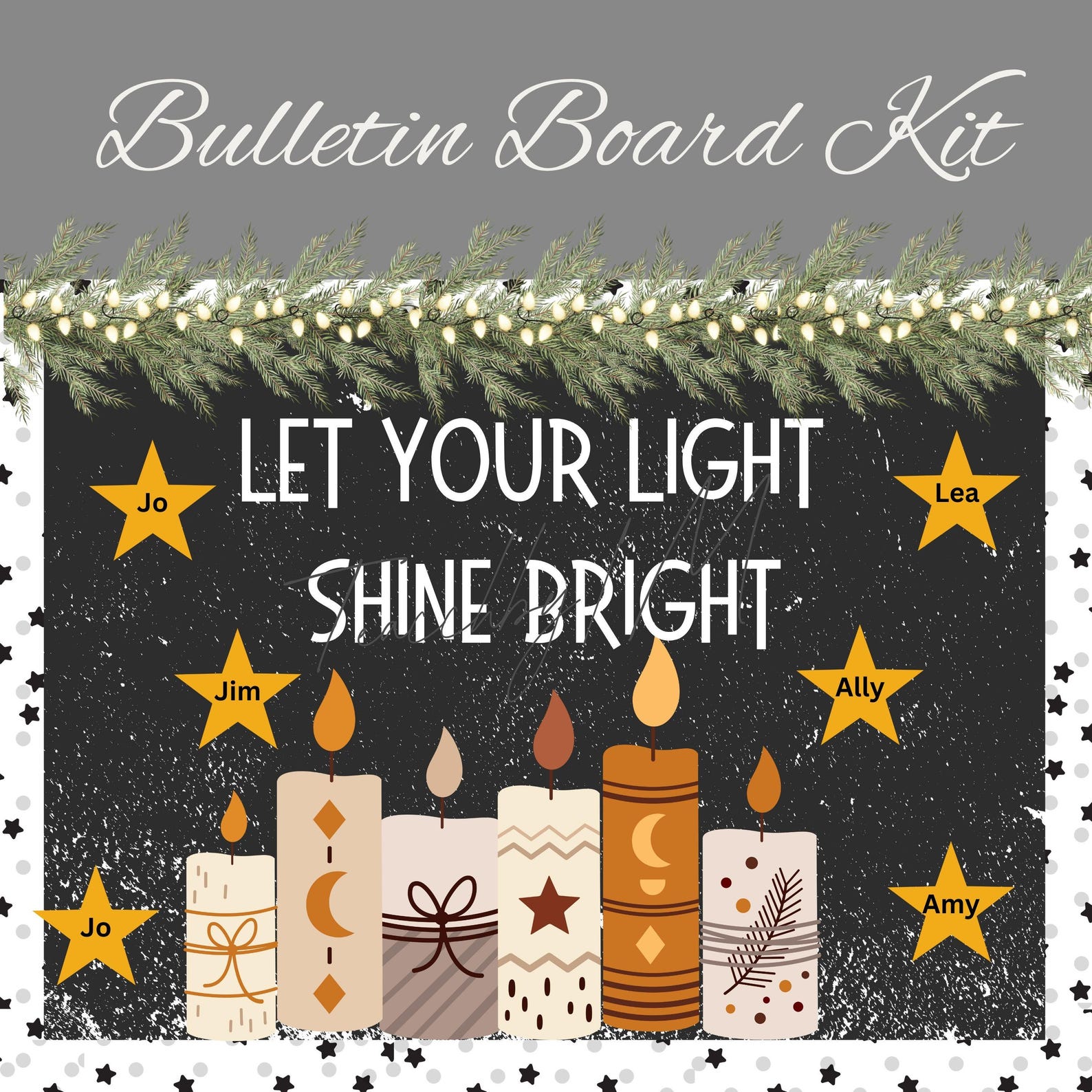 Cozy Christmas Classroom Decor Printable | Let Your Light Shine Bright ...