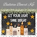 Christmas Classroom Bulletin Board Decor: Light Theme (printable PDF ...