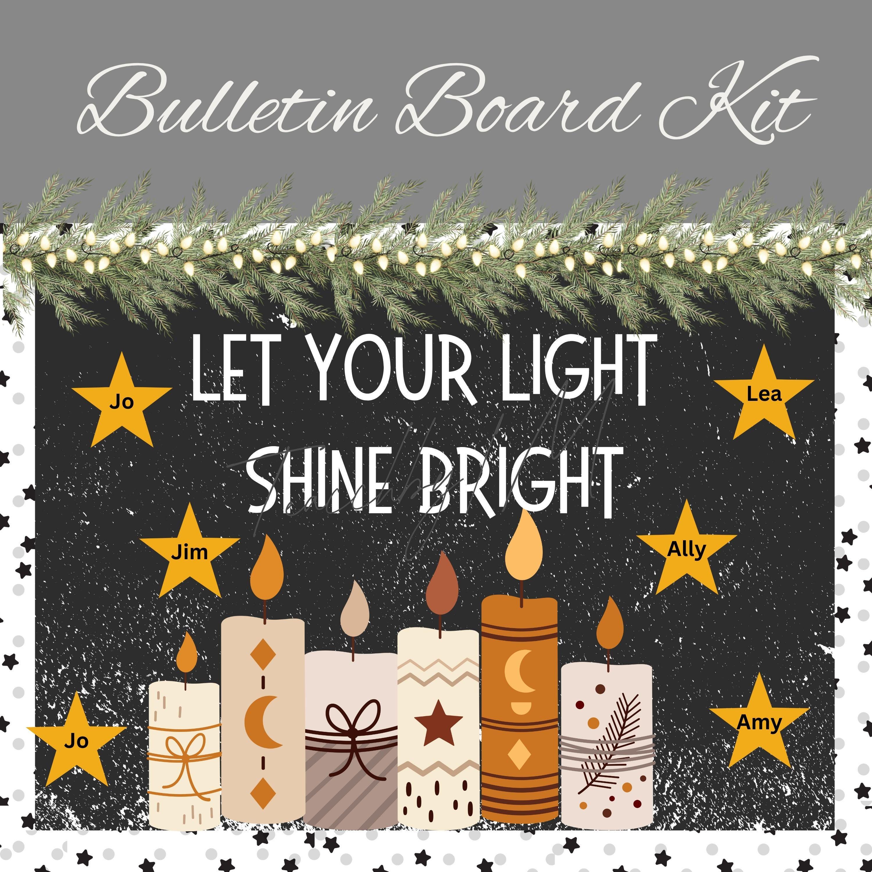 Cozy Christmas Classroom Decor Printable | Let Your Light Shine Bright ...