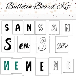 Letters to Santa Bulletin Board Kit L Merry Christmas Classroom Decor ...
