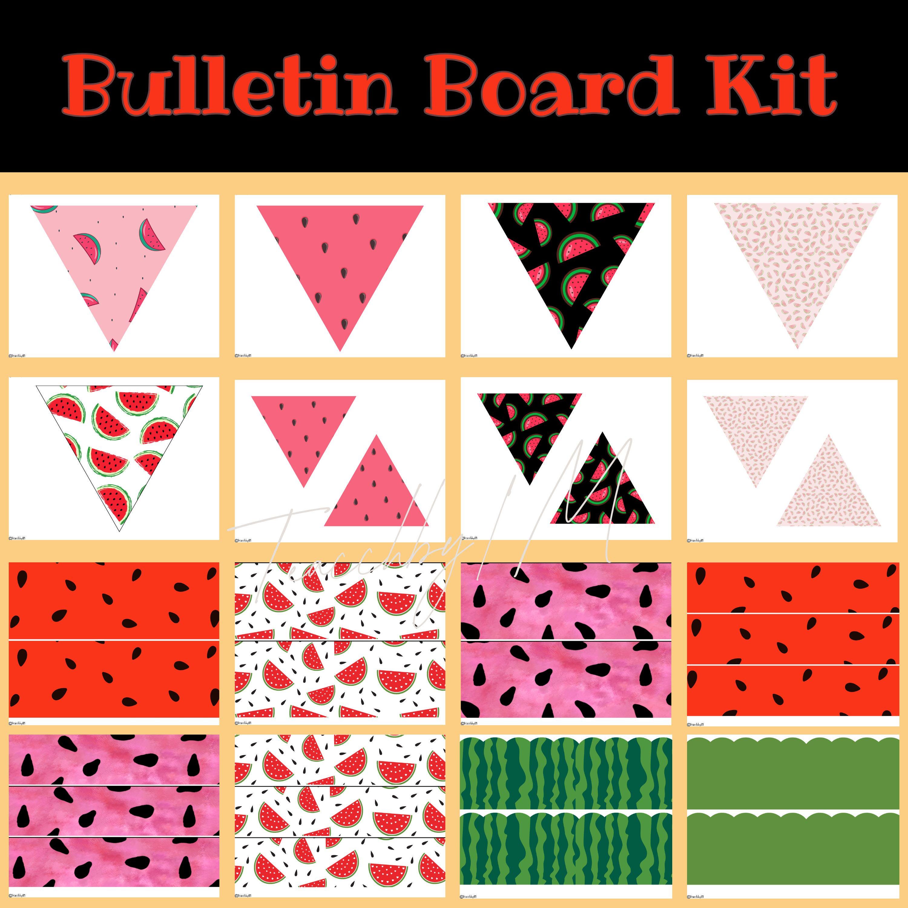 Sweet Summer Vibes Bulletin Board Kit L Stay Fresh & Sweet Days Door ...