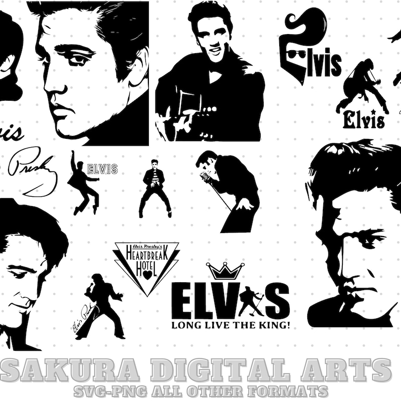 Elvis Presley Svg - Etsy
