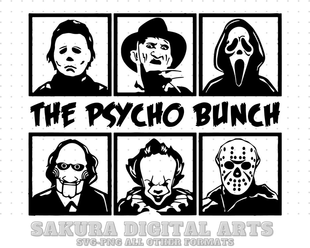 Psycho Bunch SVG/PNG All Other Formats, Psycho Bunch Instant Download ...