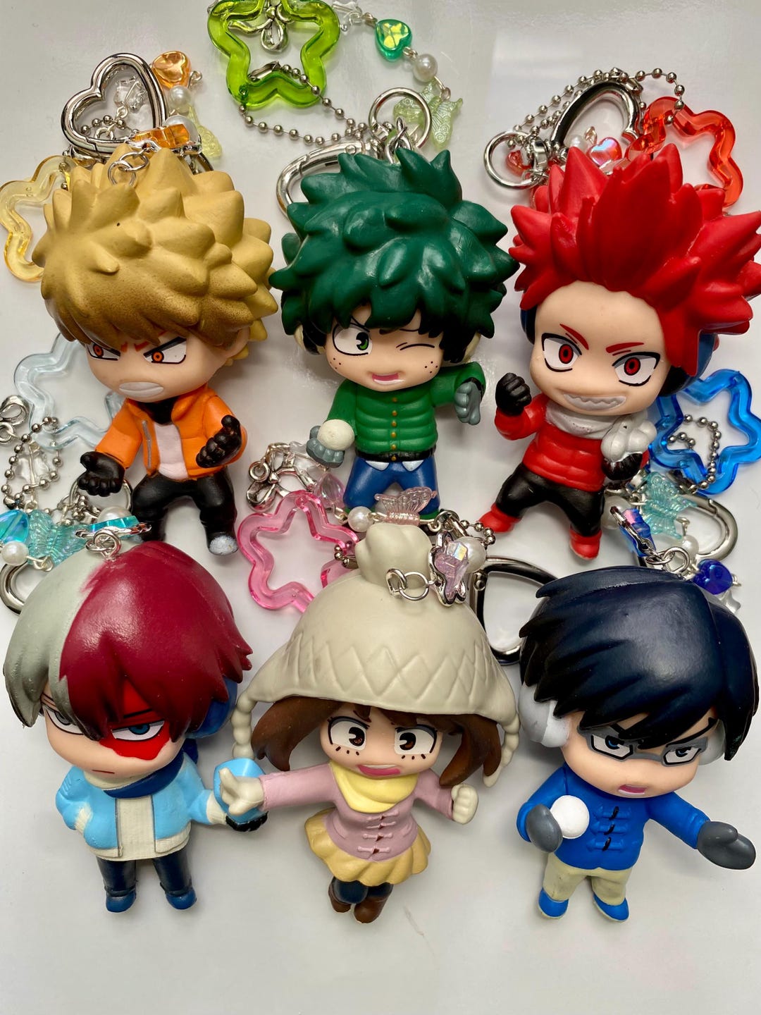 MHA Figurine Keychains - Etsy