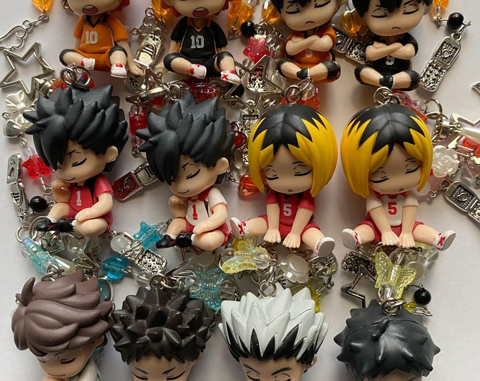 Haikyuu Sitting Figure Keychains - Etsy