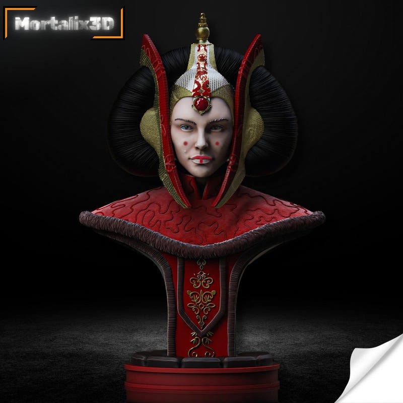 3d Printed Amidala - Etsy