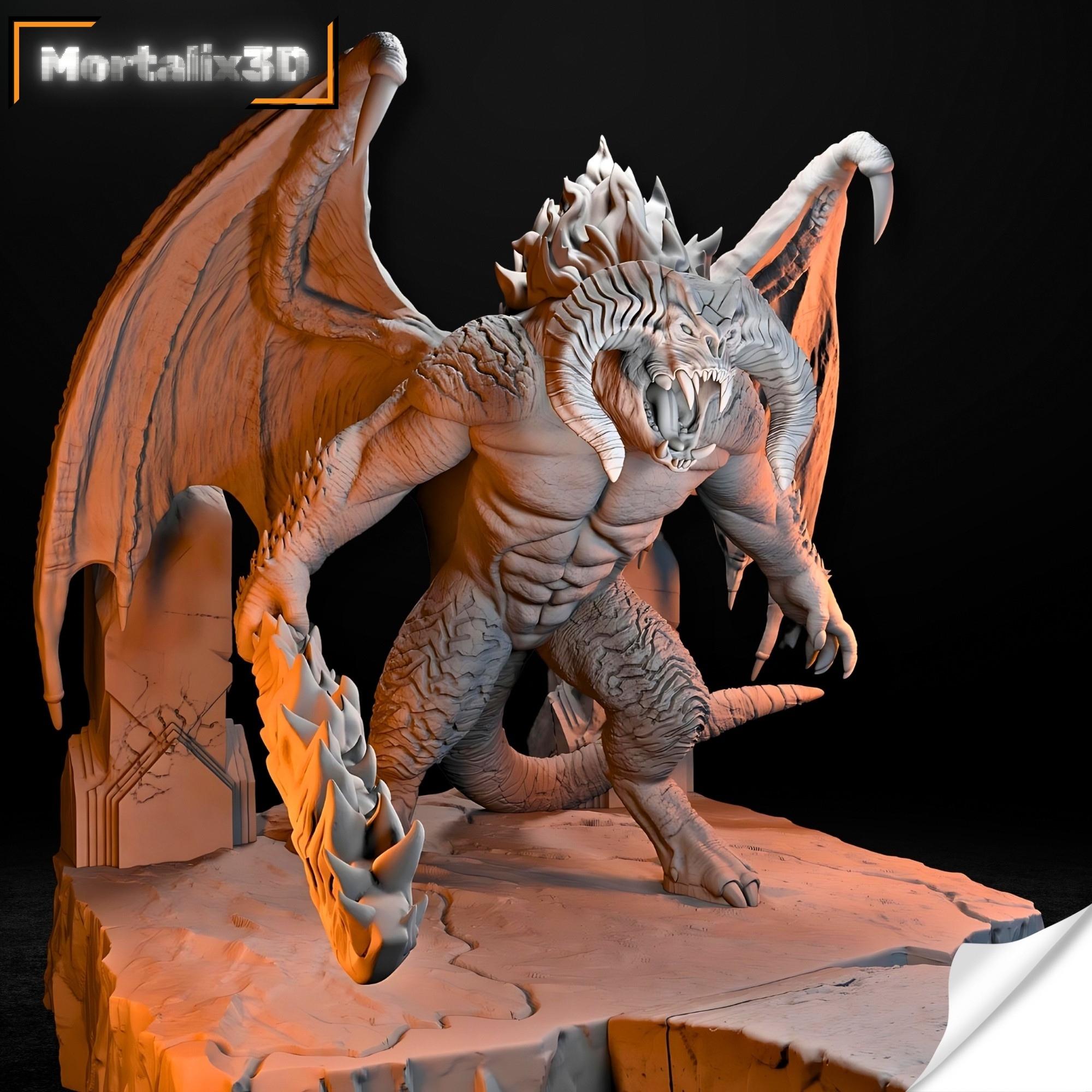 Gandalf Vs Balrog Diorama Pre Supported STL, Lord of the Rings Scene 3D ...
