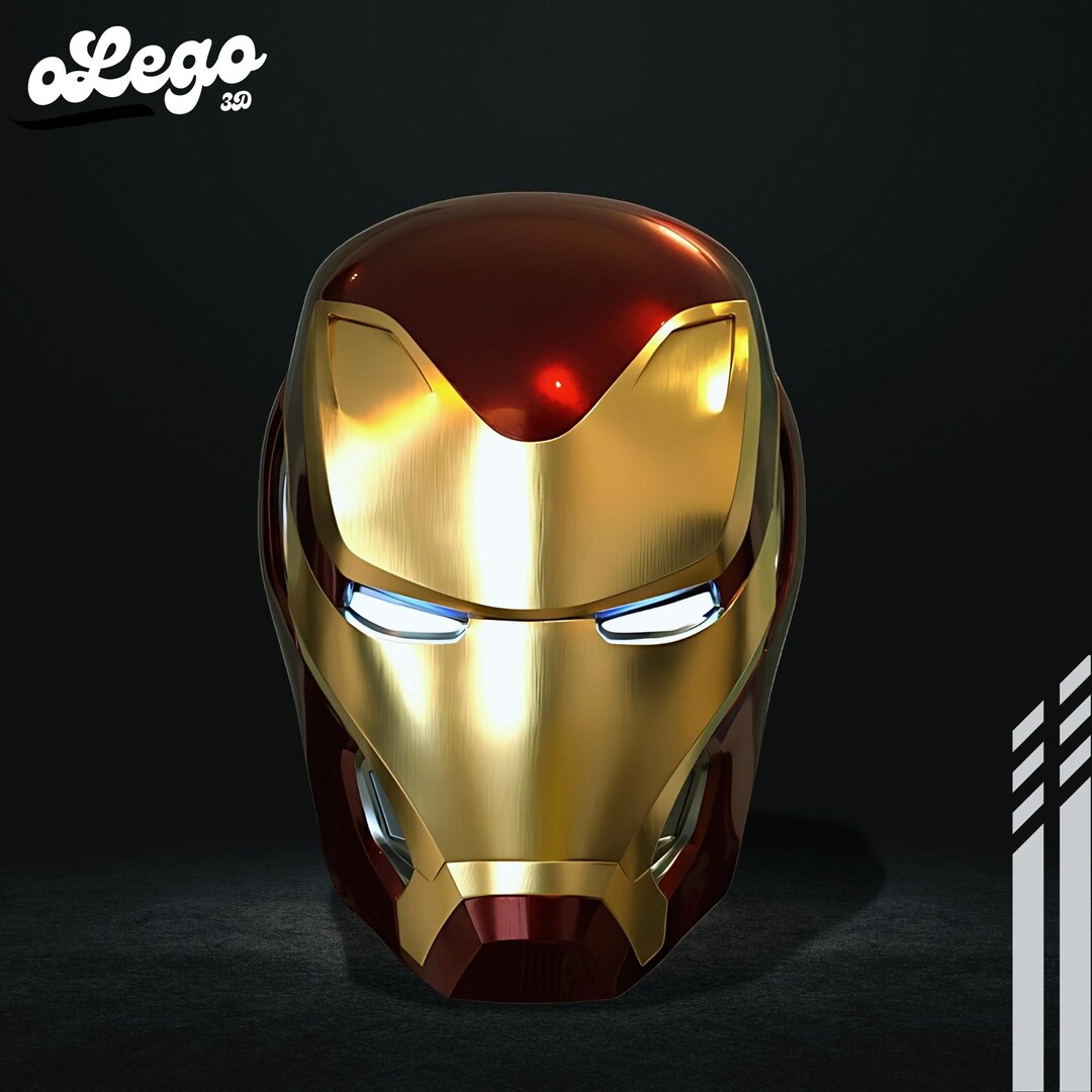 Iron Man MK50 Infinity War Helmet, Iron Man Helmet Stl 3D Printing, Iron Man Helmet 3D Model ...