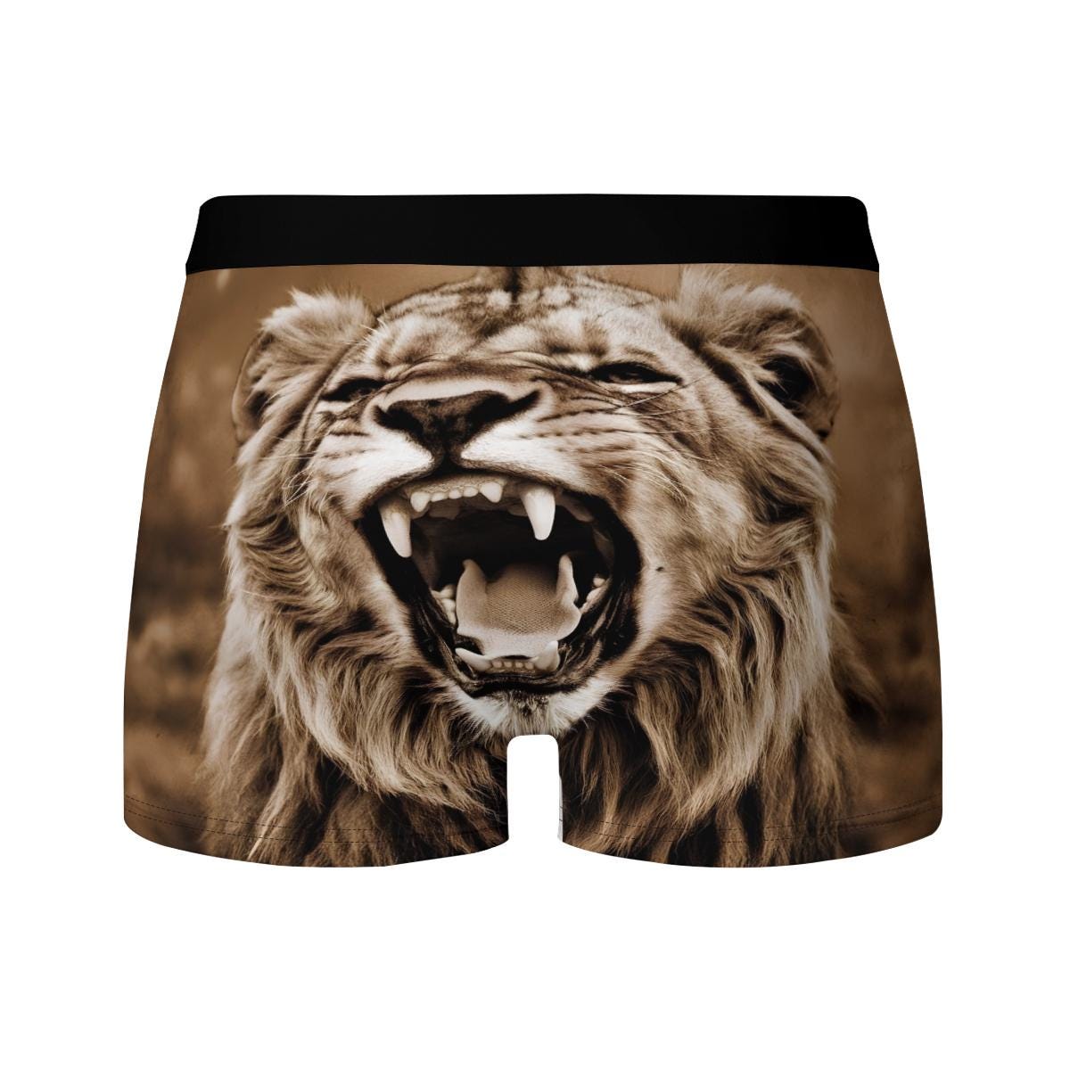 Mens Underwear Lion Printed Boxer, Vibrant and Comfortable Boxers for ...