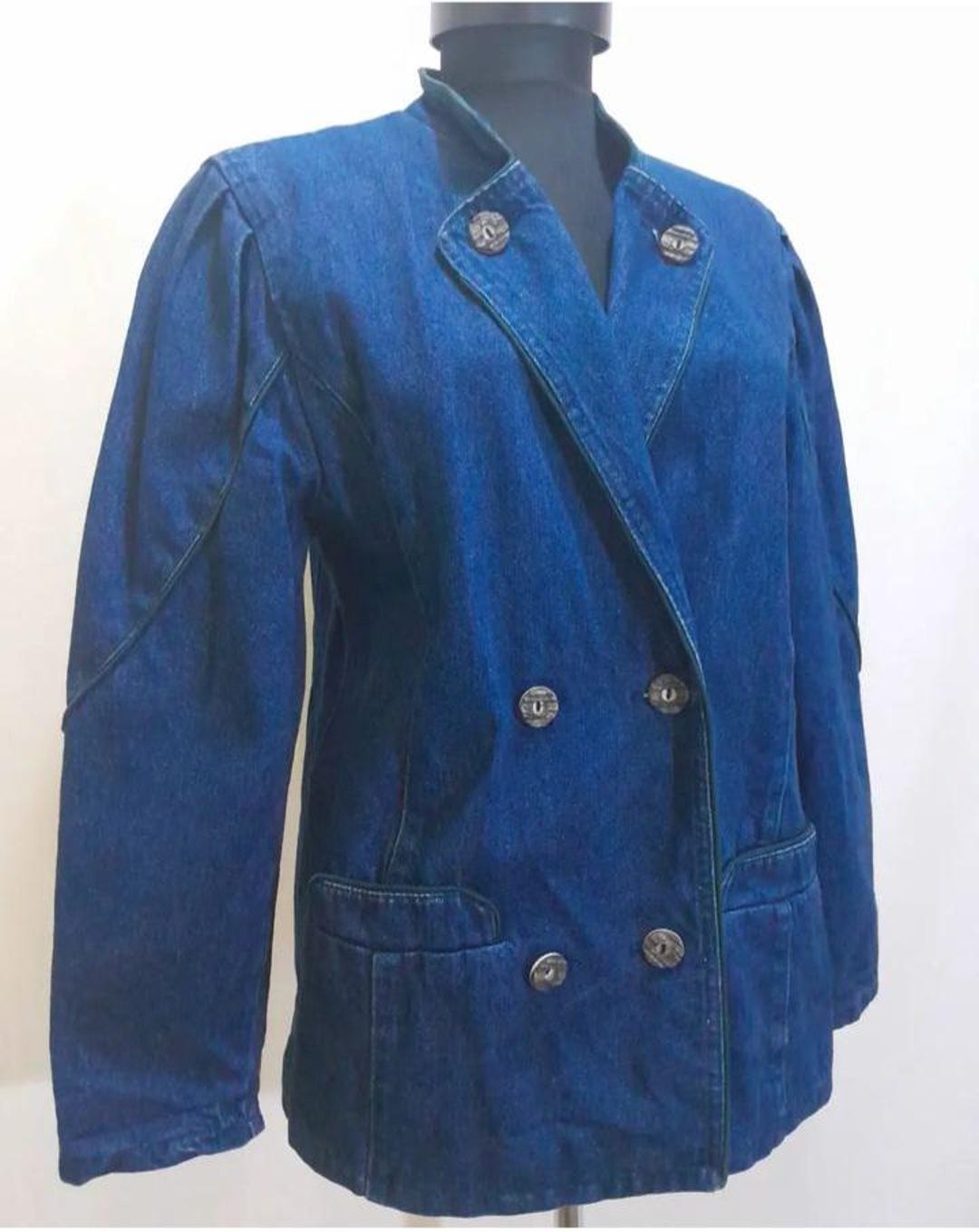 Classic Retro 80s Denim Jacket - Etsy