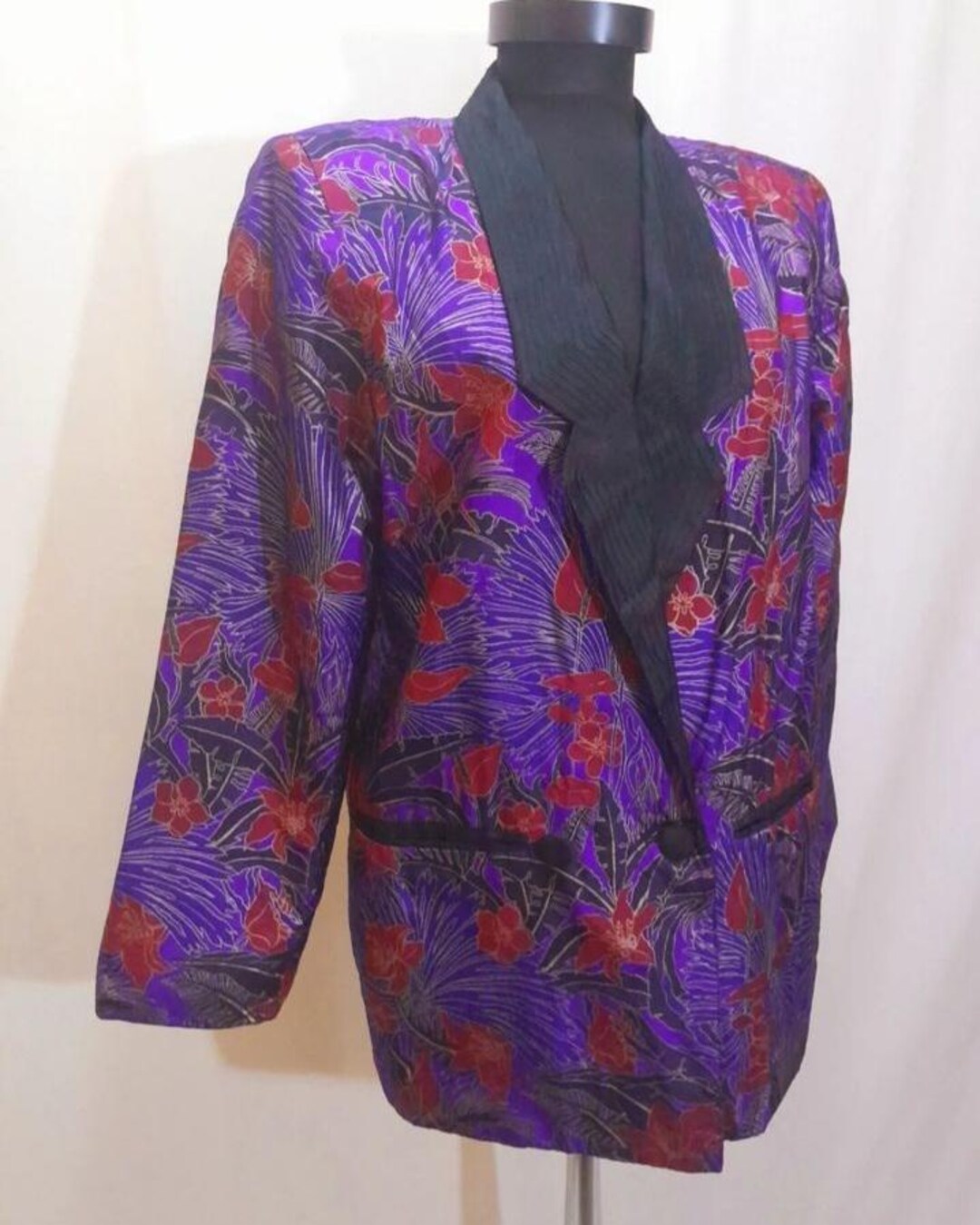 Vintage Thai Silk Jacket - Etsy