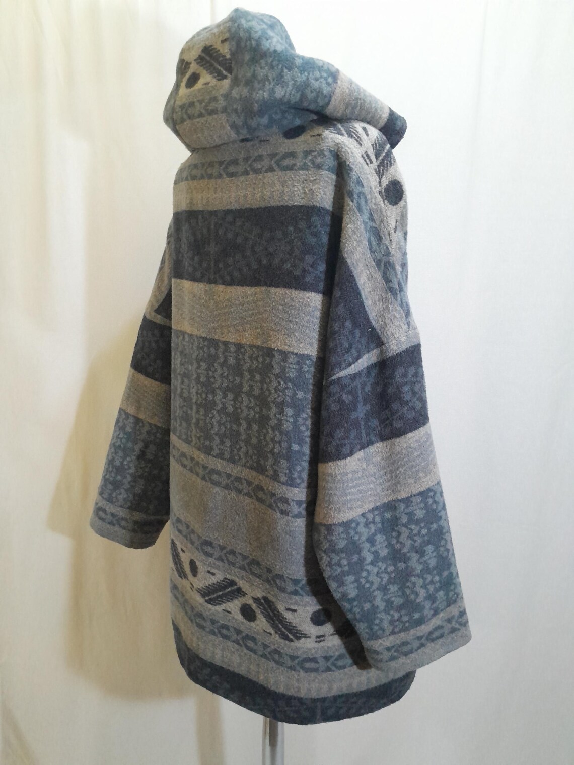 Coat Made of Fiber Mix, Has a Hood - Etsy