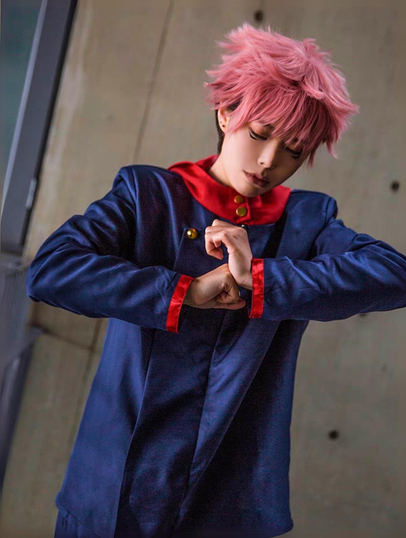 Itadori Yuji Cosplay Jujutsu Kaisen Cosplay Full Body Costume With Wig ...