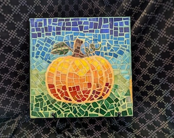 Mosaic Pumpkin in Autumn Colors. 12" - Etsy