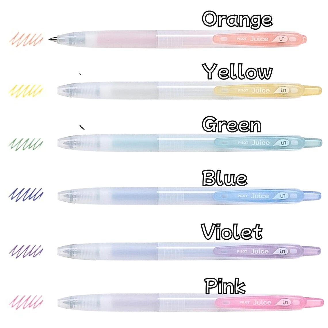 Pilot Gel Ink Ballpoint Pen Juice 0.5mm Dull 6-color Set - Etsy